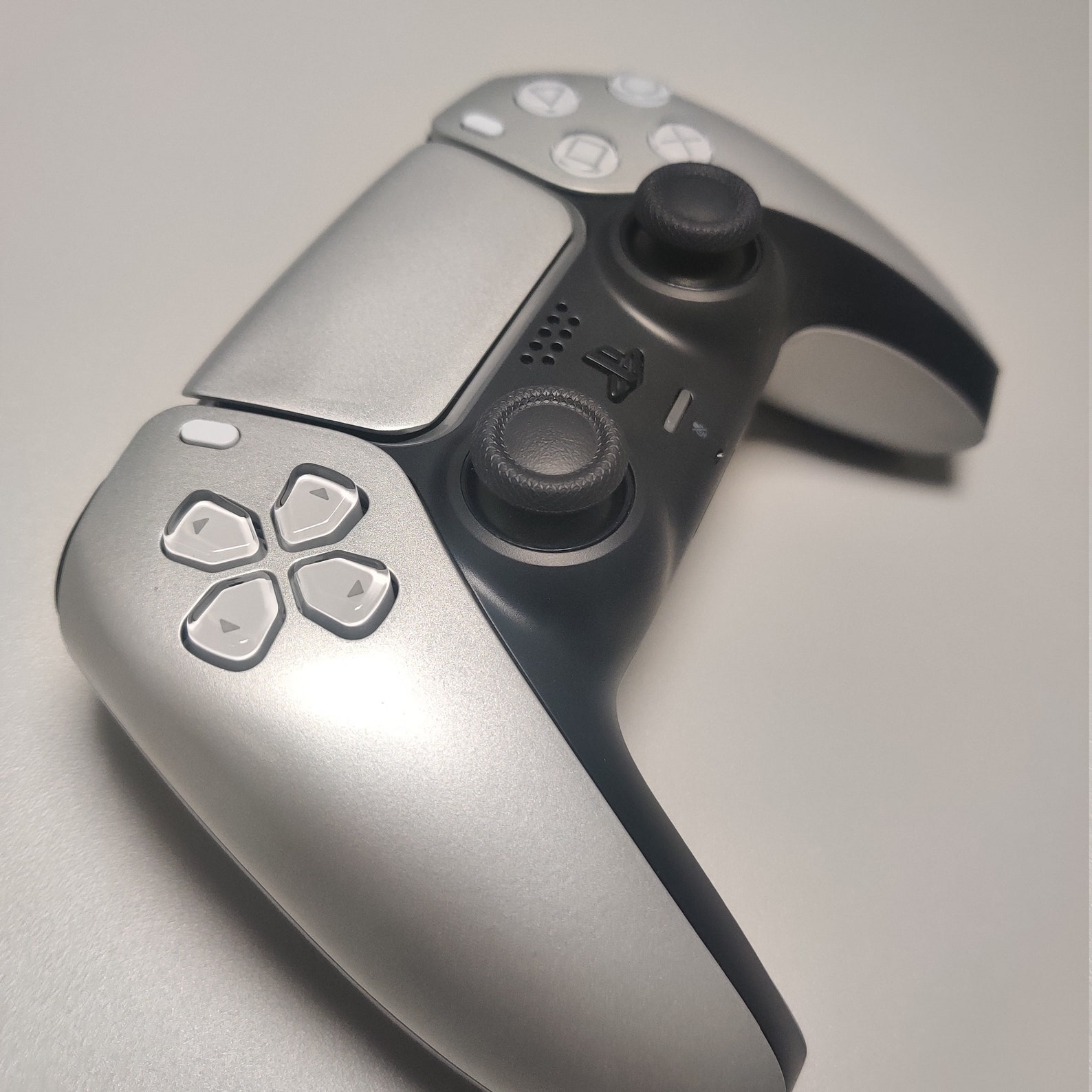 Metallic Silver PS5 Custom Dualsense Controller | Etsy