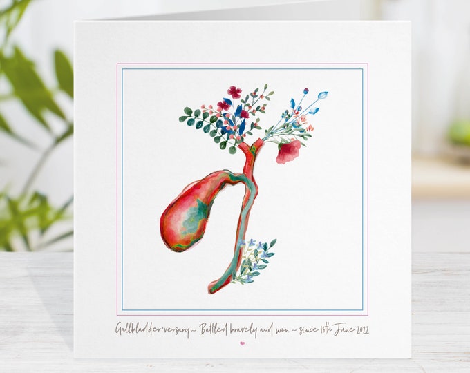 Gallbladder Cancer Anniversary Card, Recovery Transplant, Cancer ...