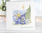 Nativity Card Nativity Set Scene Carte De La Nativité Kids - Etsy