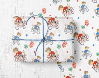Cycling Wrapping Paper - Etsy