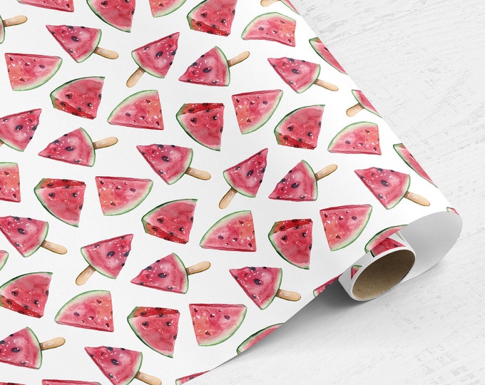Watermelon Wrapping Paper Roll, Lolly Gift Wrap, Fun Colourful Paper ...
