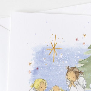 Nativity Card, Nativity Set Scene, Carte De La Nativité, Kids Christmas ...