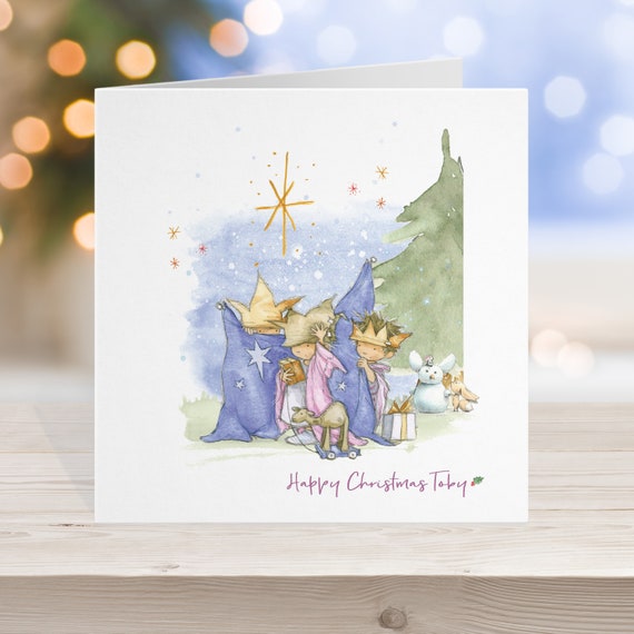 Nativity Card Nativity Set Scene Carte De La Nativité Kids - Etsy