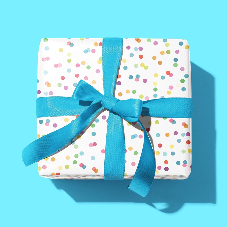 Pastel Wrapping Paper Spots Wrapping Paper Colourful Luxury - Etsy