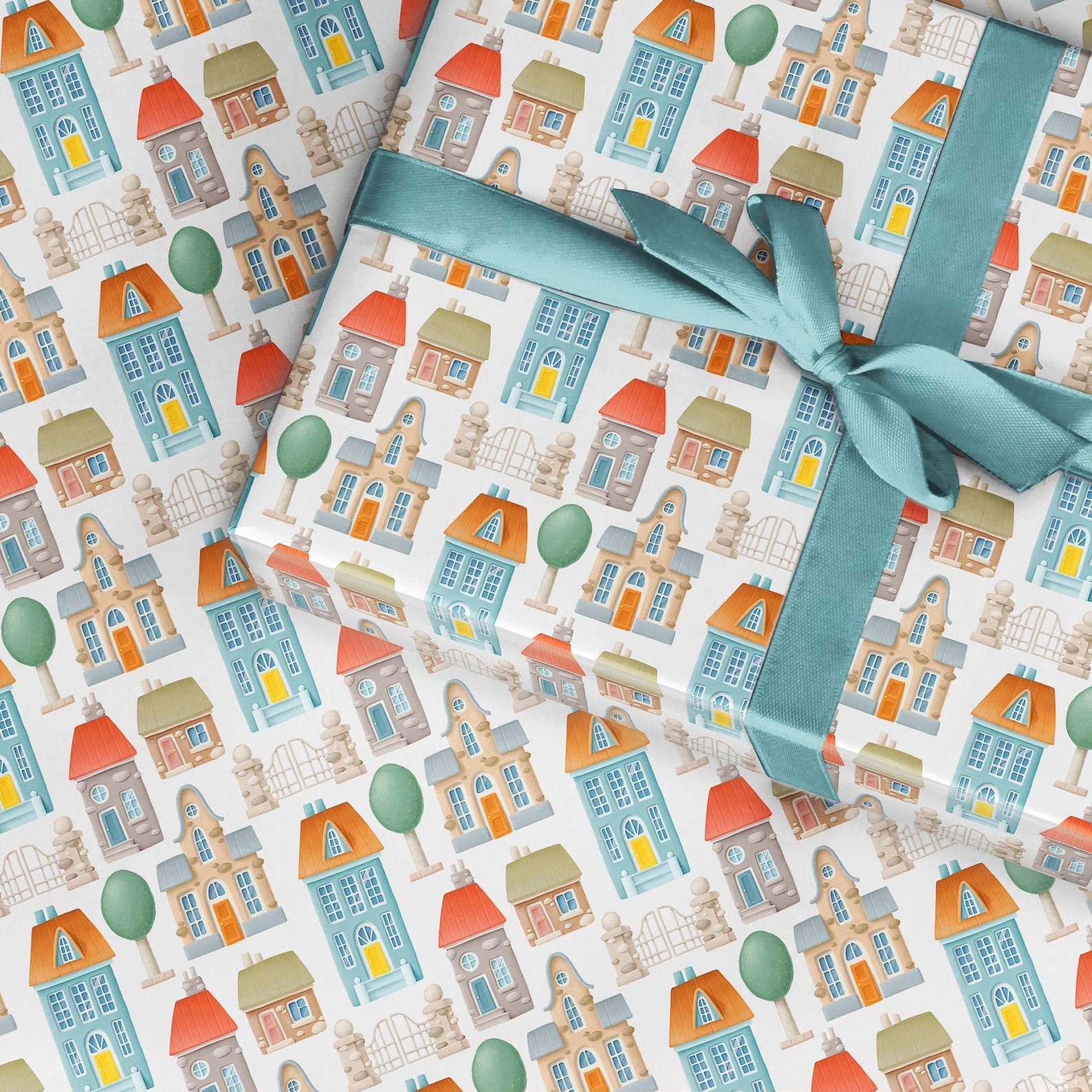 New Home Wrapping Paper New Home Gift Wrap Housewarming - Etsy