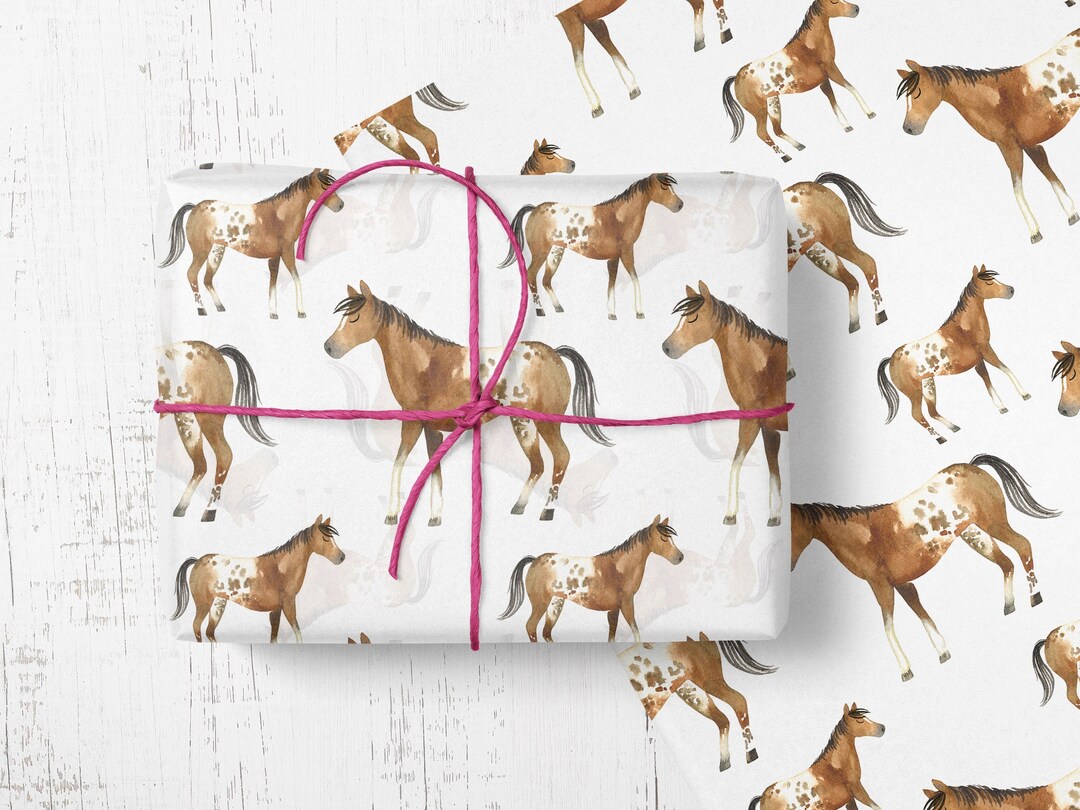 Appaloosa Horse Wrapping Paper Roll, Equestrian Gift Wrap - Etsy