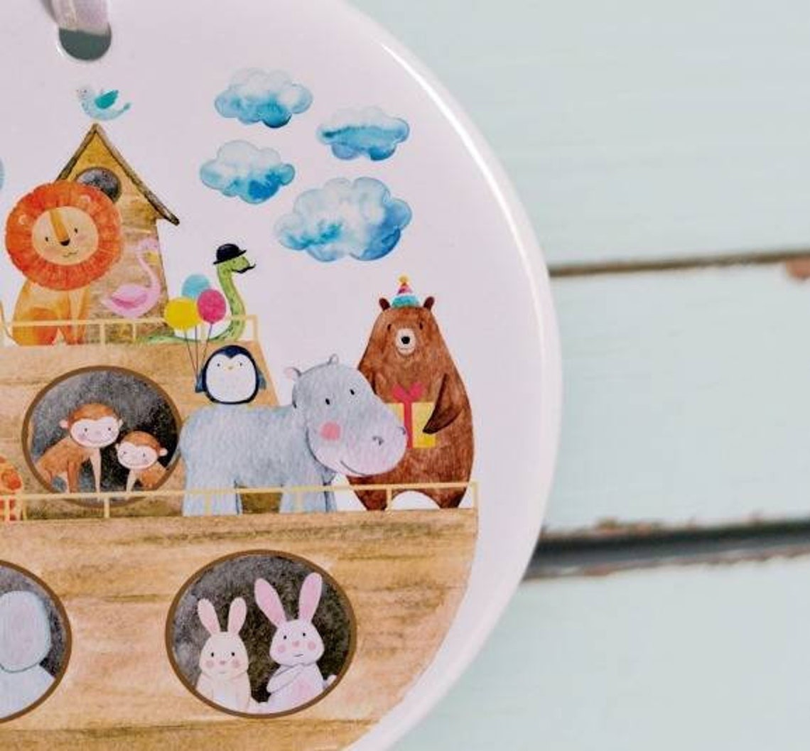 Noah's Ark Baptism Gift for Children. Christening Gifts - Etsy UK