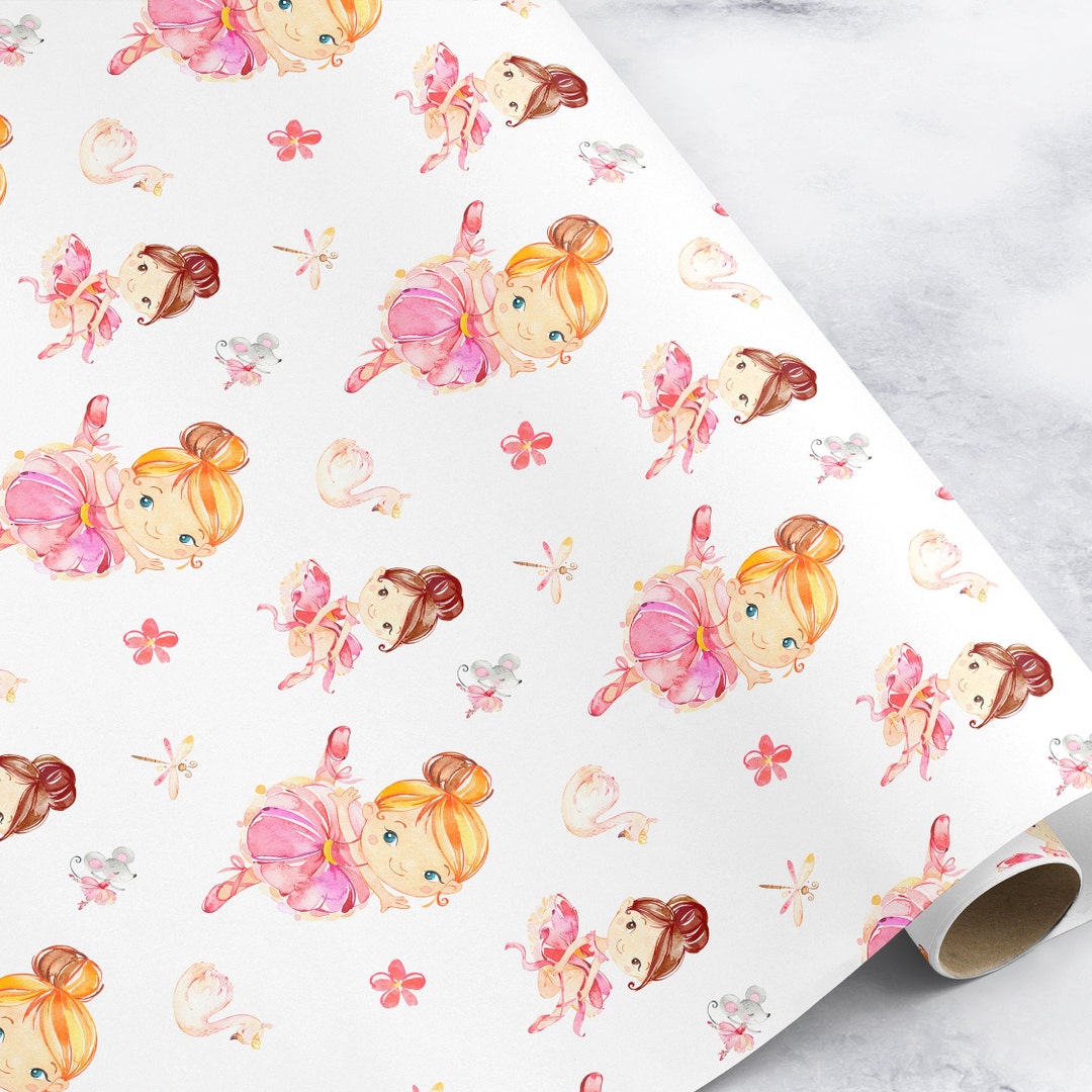 Ballet Girl Wrapping Paper Roll: Ballerina Dance Gift Wrap - Etsy UK