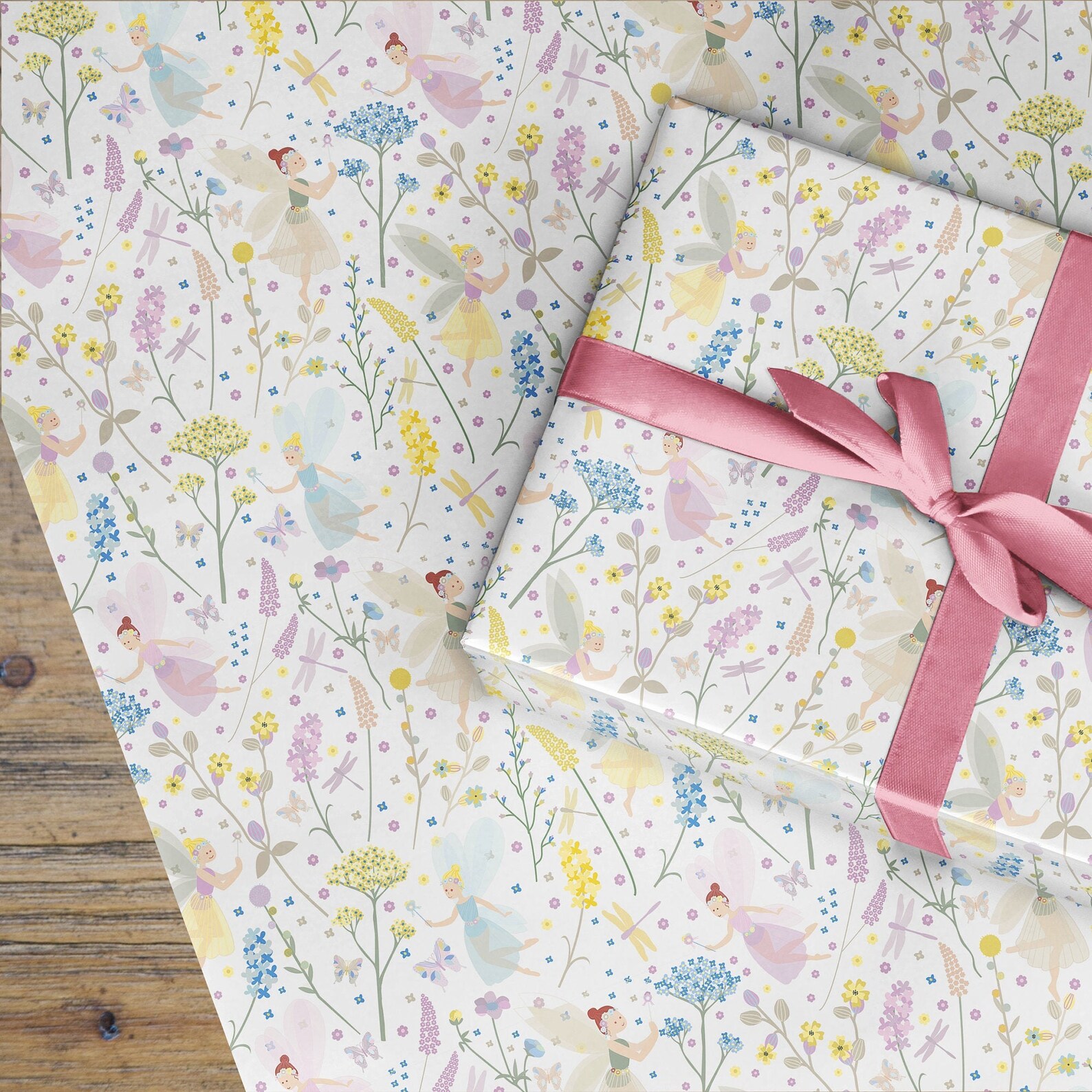Prettiest Fairy Wrapping Paper Ever Made Fairy Flower Gift - Etsy