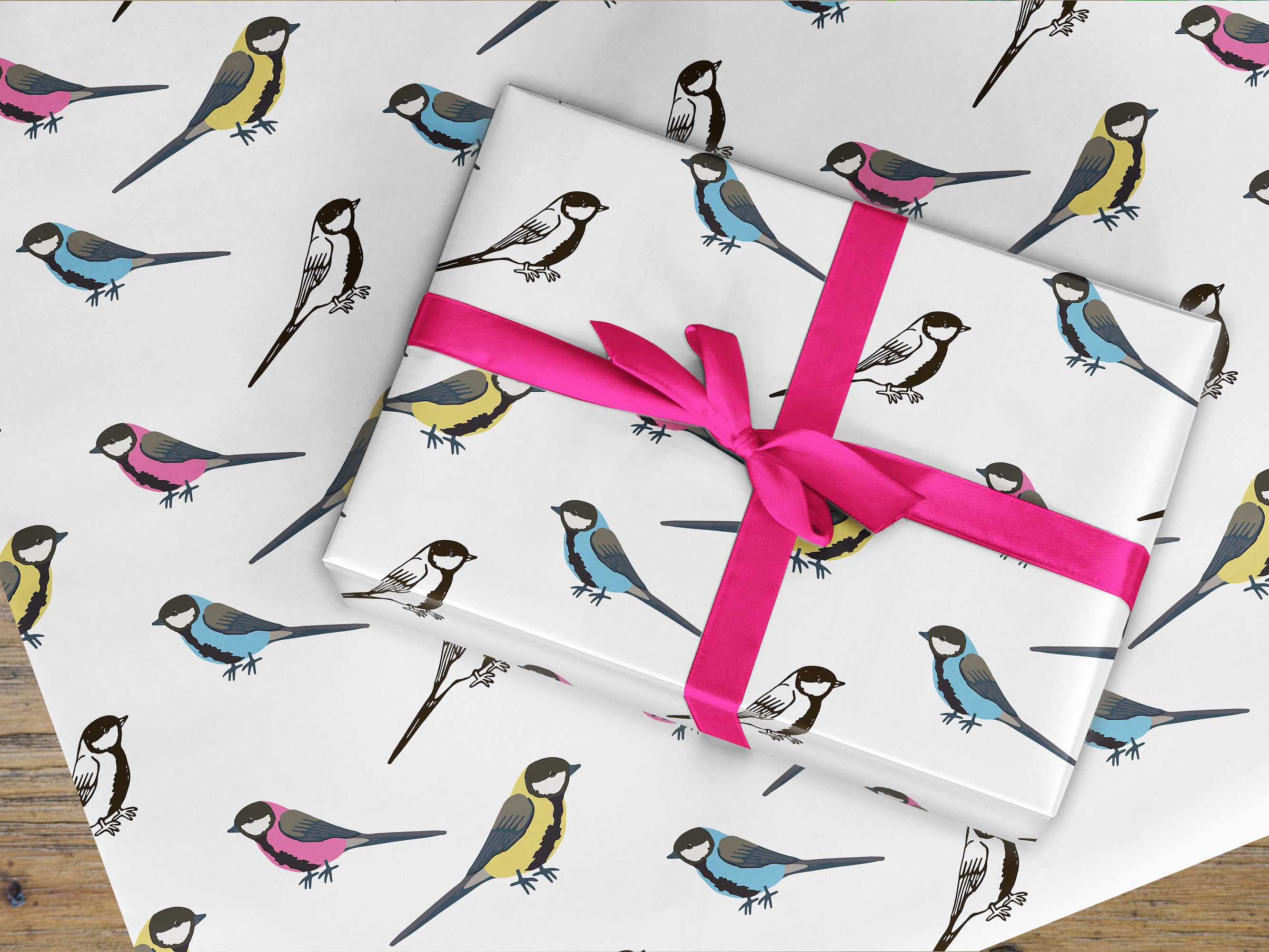 Bird Wrapping Paper Bird Lovers Gift Wrap a Bird Feeder - Etsy