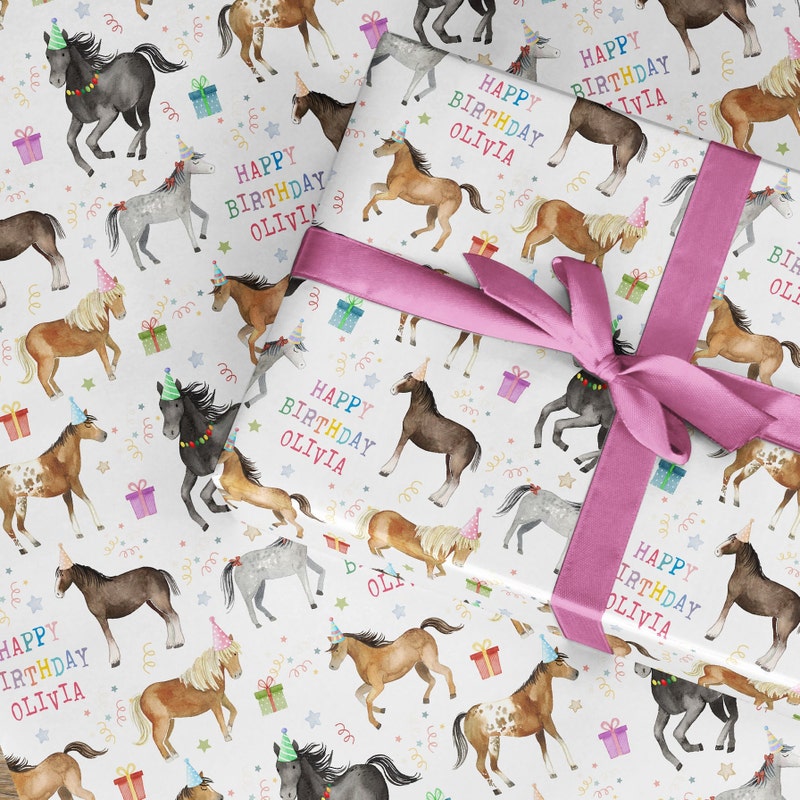 Wrapping Paper Age 3 Girl - Etsy UK