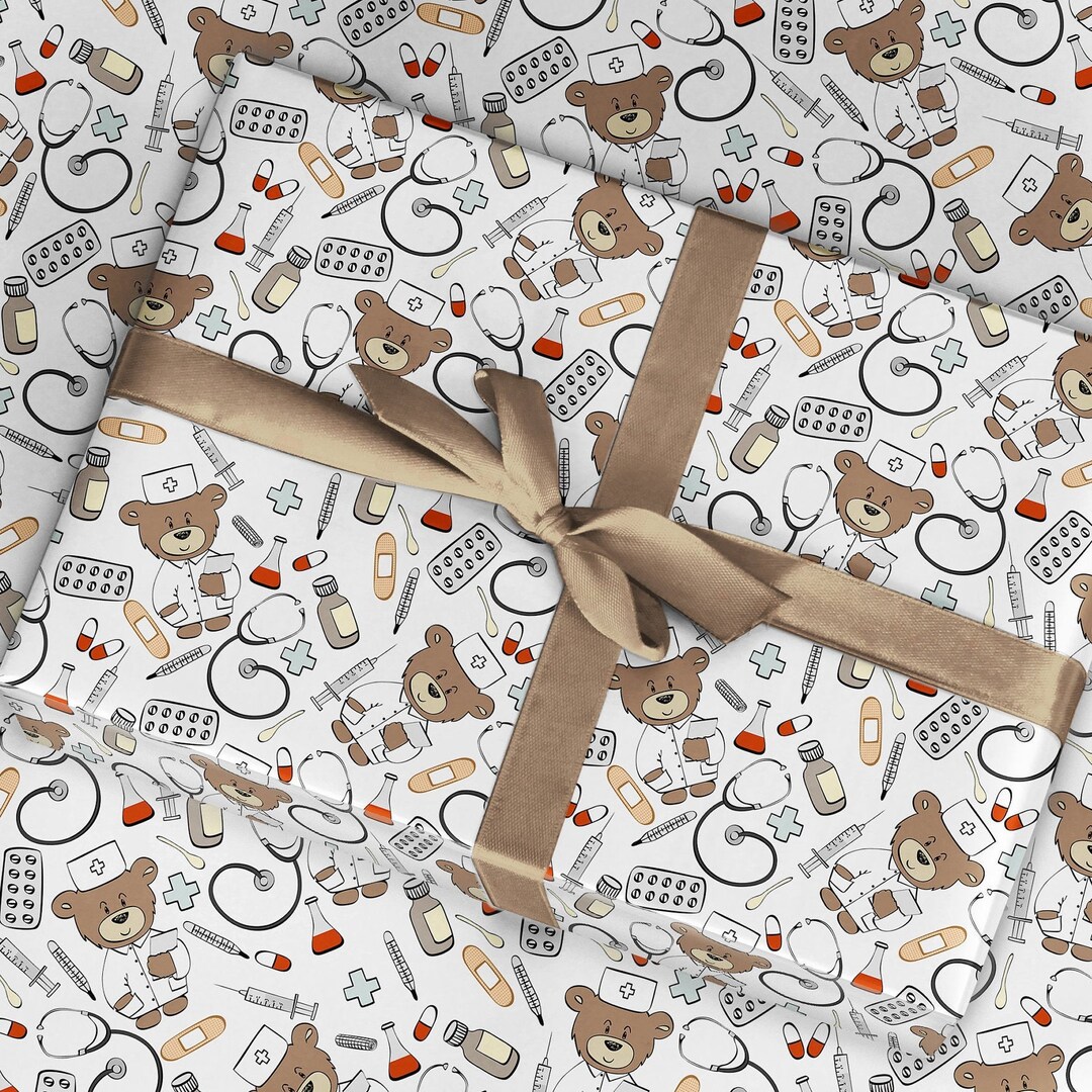 Wrapping Paper Roll, Get Well Soon Doctor - Etsy