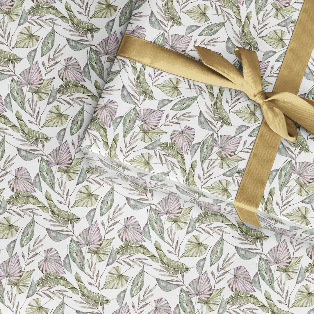 Tropical Leaf Wrapping Paper: Amazon Rainforest Gift Wrap - Etsy