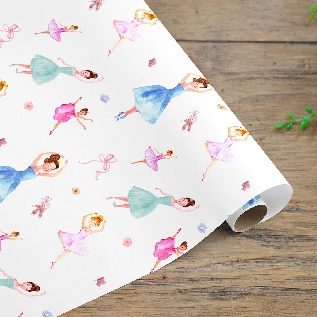 Ballet Teacher Wrapping Paper Roll: Ballerina Dance Gift Wrap - Etsy