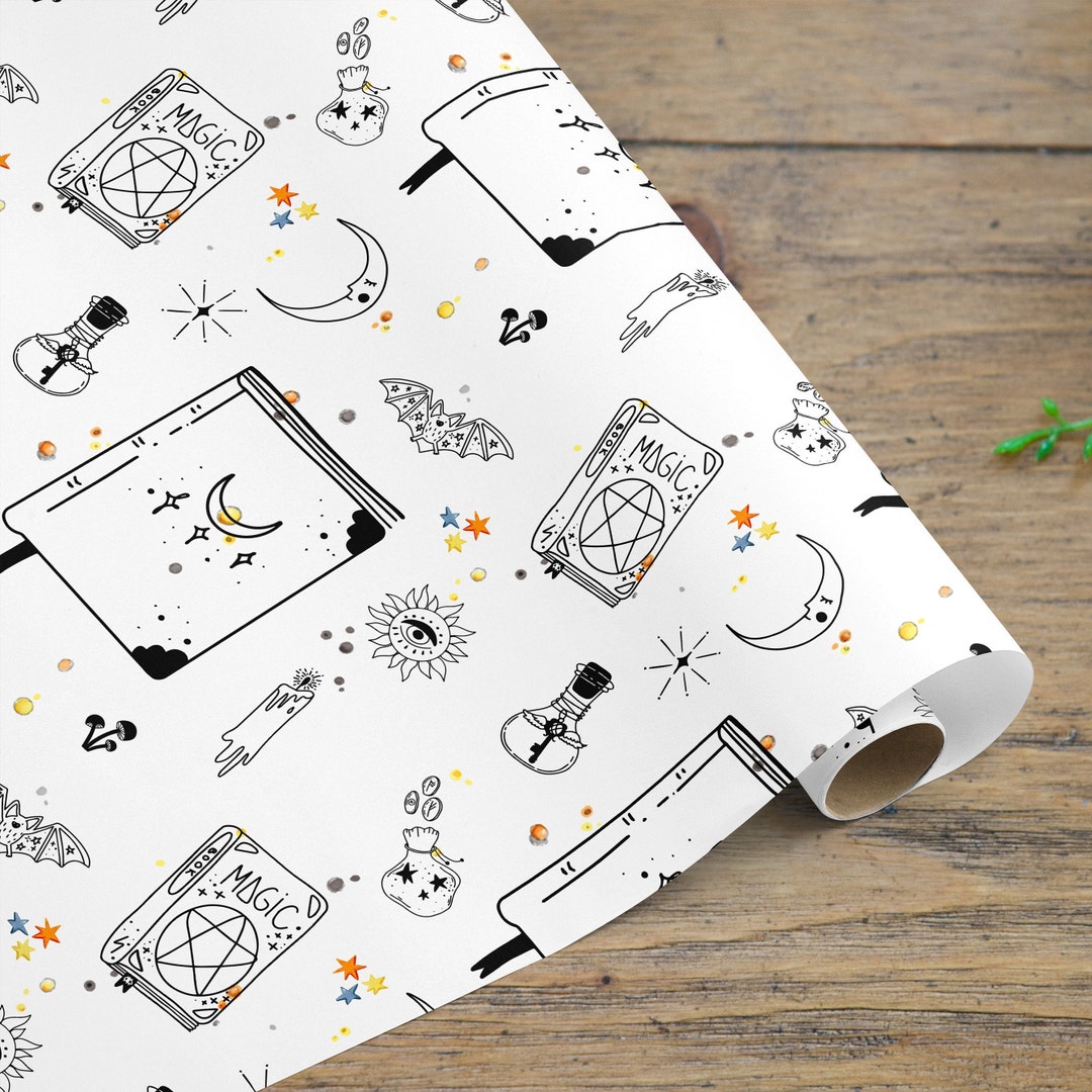 Book of Shadows Wrapping Paper Roll: Magic Wiccan Gift Wrap - Etsy