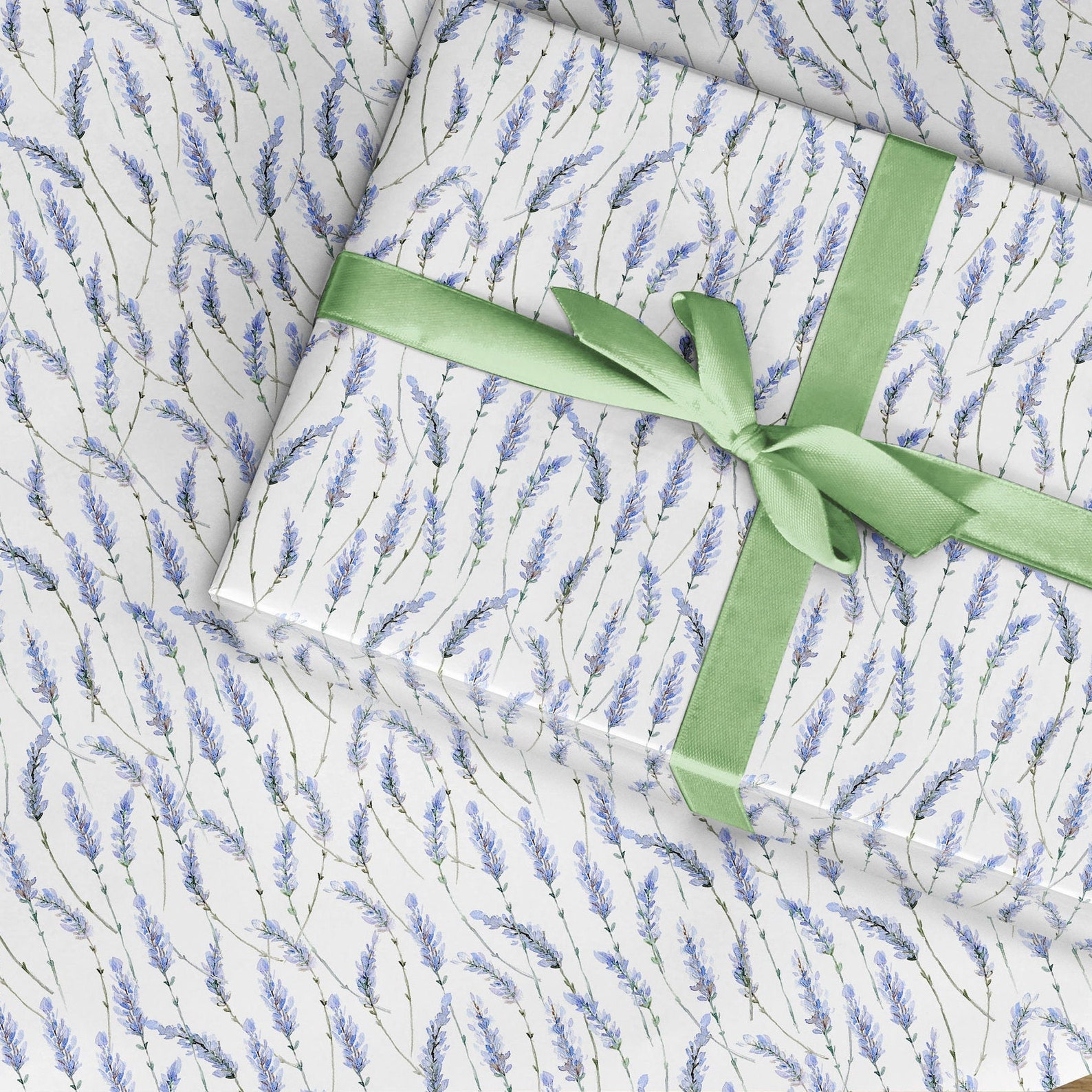 Lavender Wrapping Paper Wild Flowers Wrapping Paper Gift - Etsy