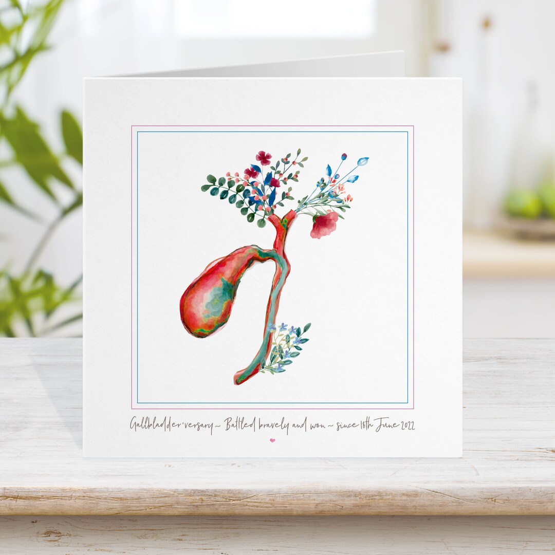 Gallbladder Cancer Anniversary Card, Recovery Transplant, Cancer ...