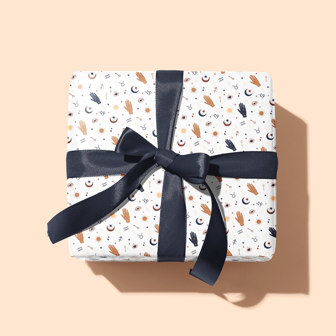 Crystal Wrapping Paper, Ball Gazing Gift Wrap, Palmistry Wrapping Paper ...