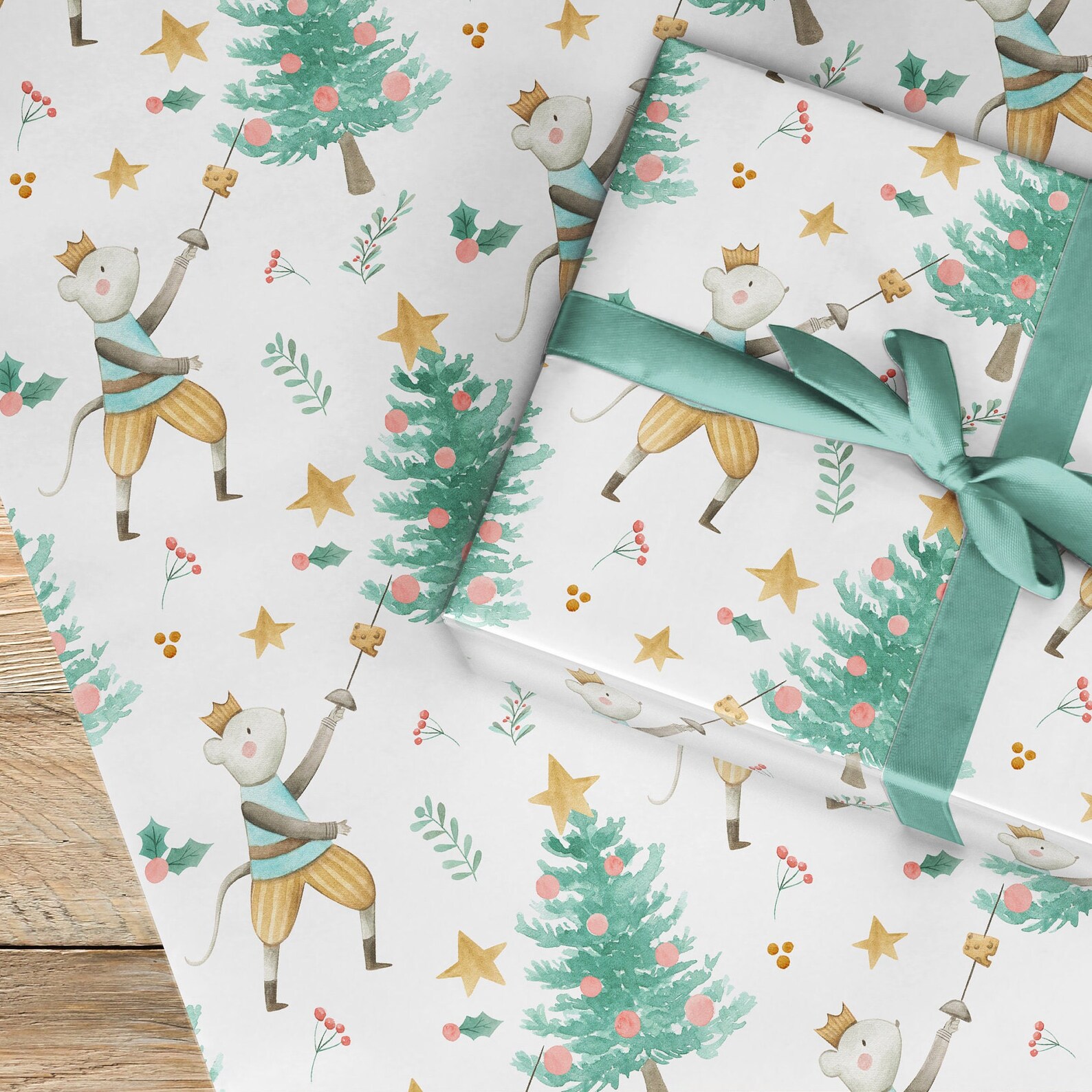 Sugar Plum Fairy Roll Nutcracker Christmas Wrapping Paper - Etsy