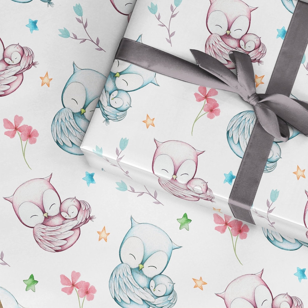 Mothers Day Wrapping Paper, Fathers Day Gift Wrap Paper, Mom Baby, Dad ...
