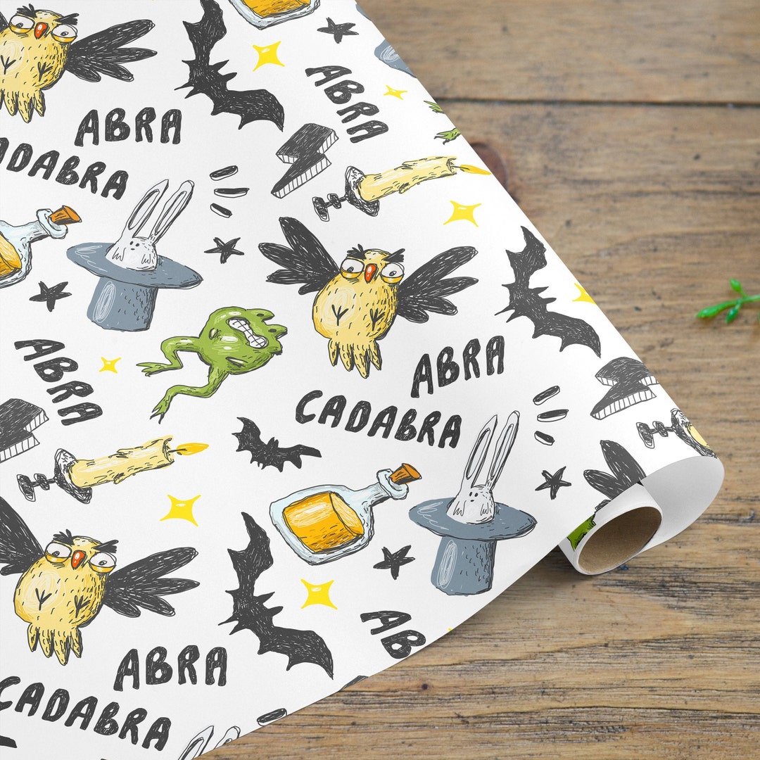 Magic Wrapping Paper Roll, Witch Wrapping Paper, Wizard Wiccan Gift ...