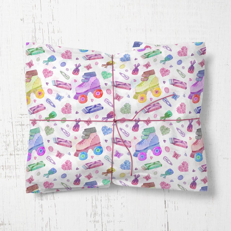 90's Wrapping Paper Bubblegum Retro Wrapping Paper Cute - Etsy