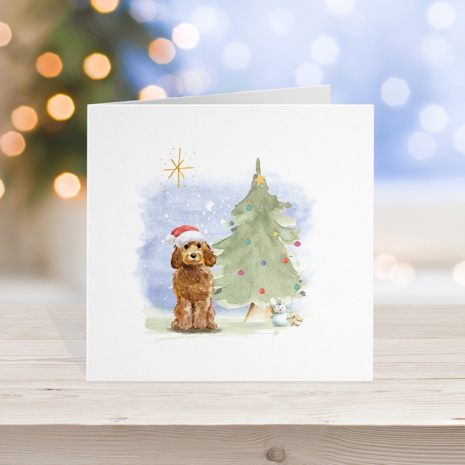 Pack of Cockapoo Christmas Cards Cockapoo Dog Wearing a Santa - Etsy UK