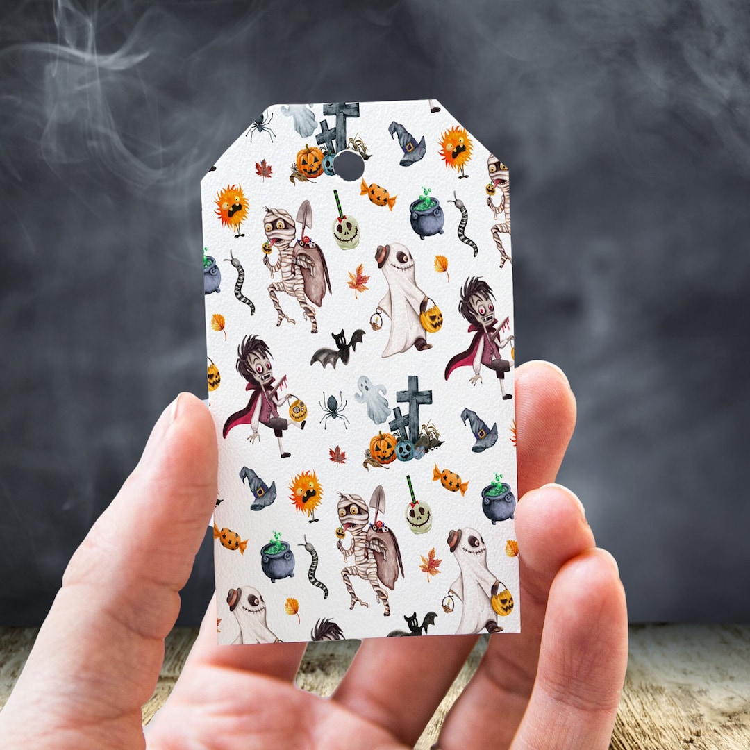 Halloween Gift Tags , Dracula Gift Tags, Mummy Gift Tag, Scary Gift ...