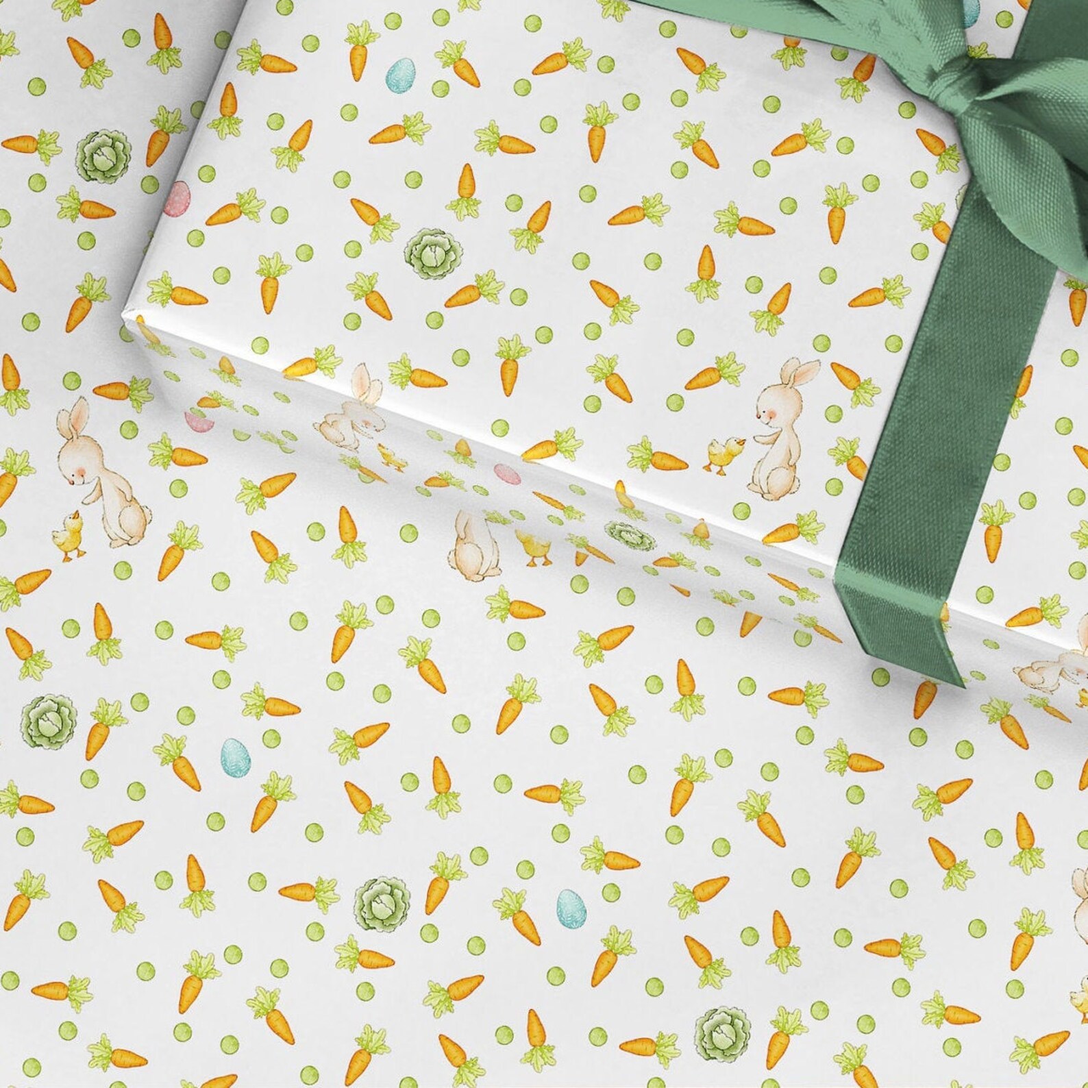 Wrapping Paper Roll Easter Rabbit Gift Wrap Easter Rabbit | Etsy