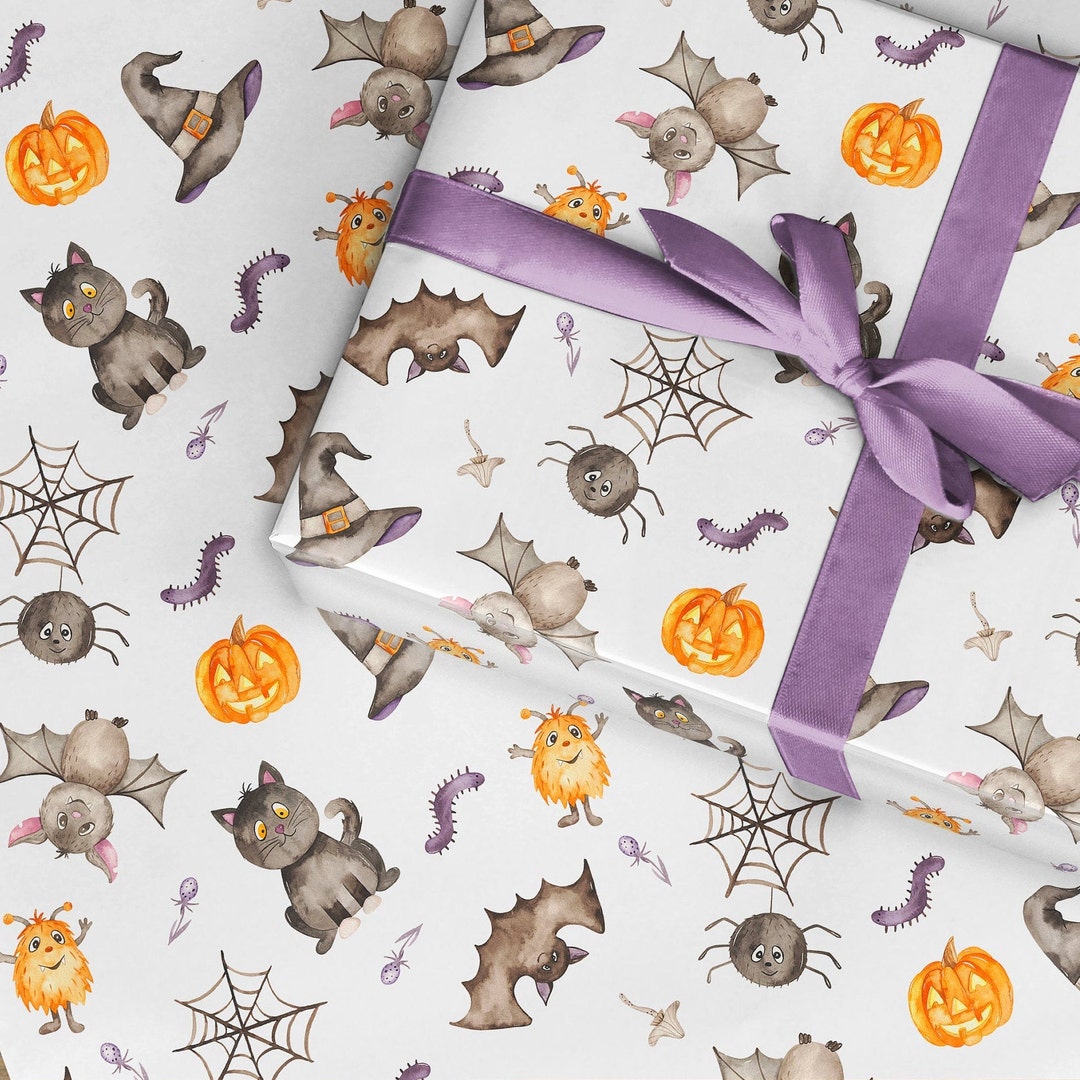 Halloween Wrapping Paper, Halloween Decor and Halloween Decorations ...