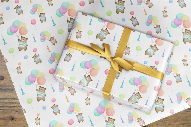 Wrapping Paper Roll, 1st Birthday Wrapping Paper Gift Wrap, First ...