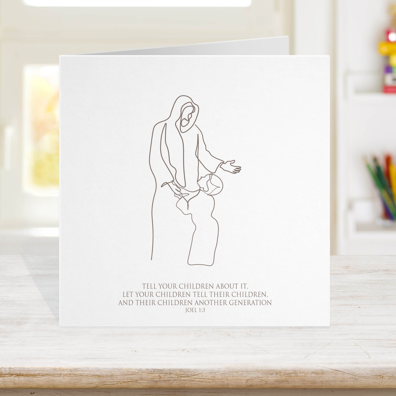 Children Jesus Card Baptism Christening Card Bible Religious - Etsy