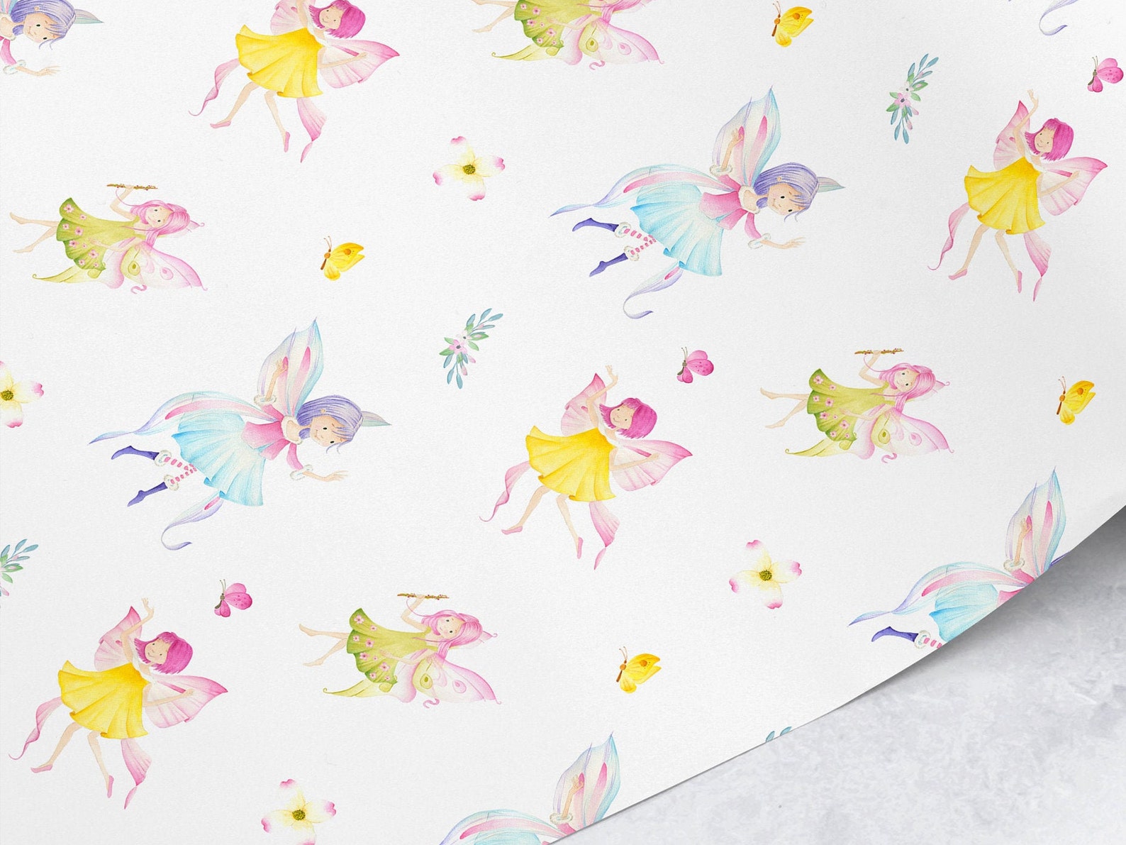 Fairy Wrapping Paper Fairy Gift Wrap Fairies Wrapping Paper - Etsy