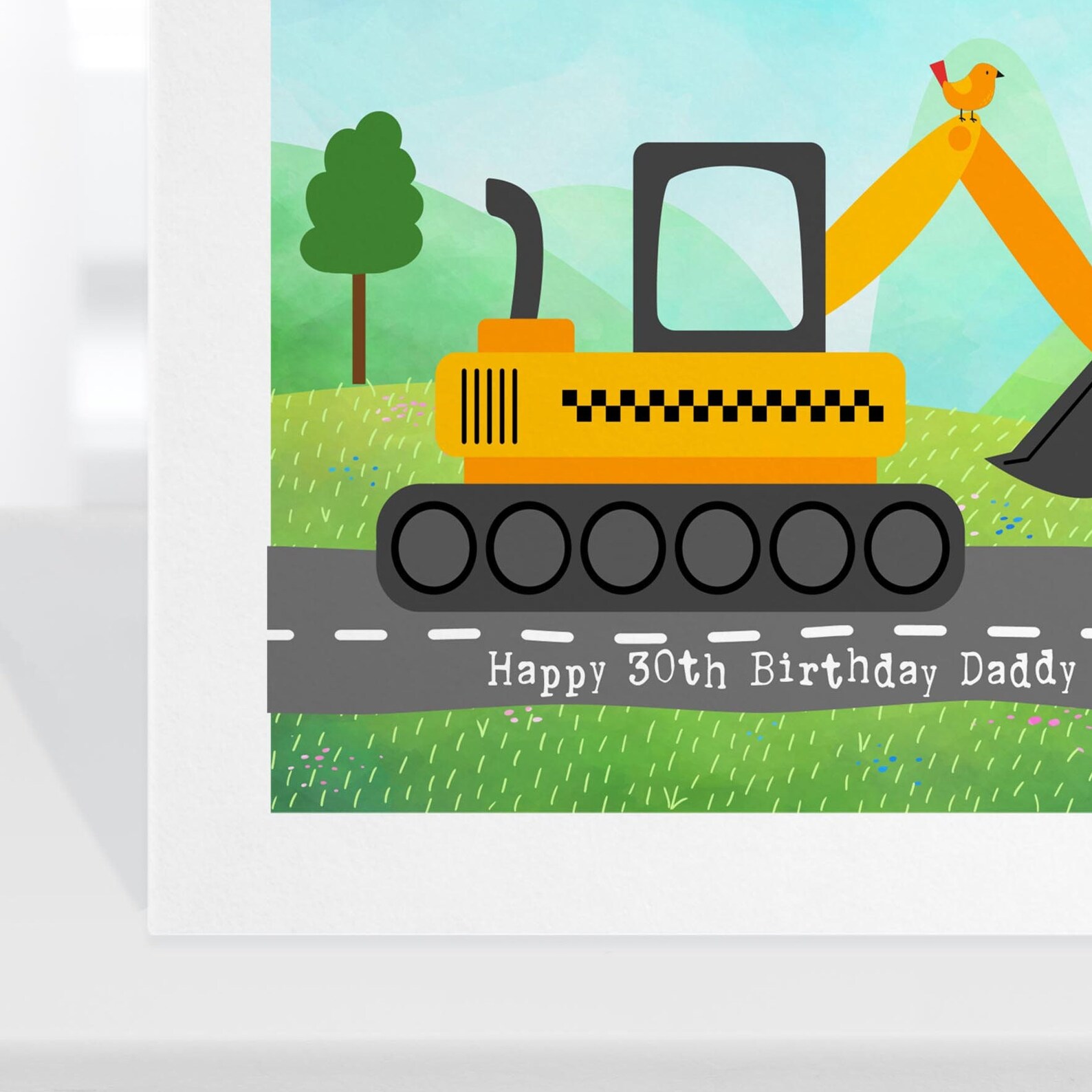 Digger Driver Birthday Card Any Age Fun Cute Card 1st 2nd - Etsy