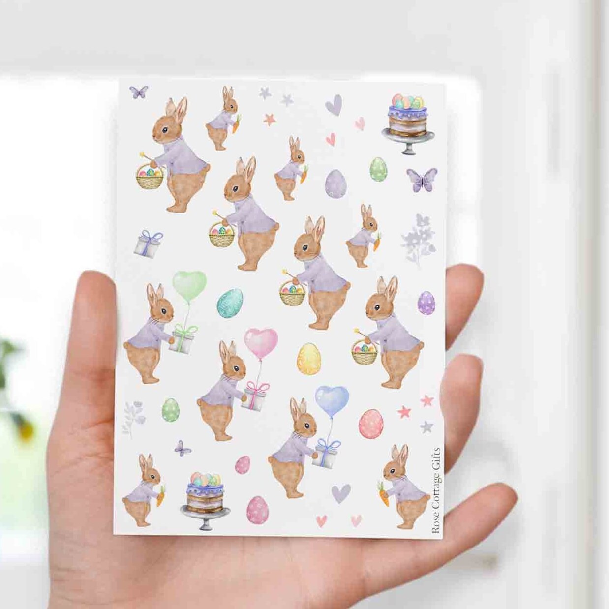 Cute Easter Sticker Sheet X1 Pastel Kids Egg Hunt Sticker | Etsy