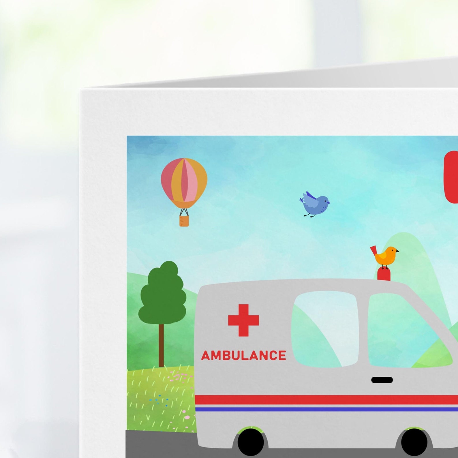 Ambulance Birthday Card Any Age Fun Cute Card 1st 2nd 3rd - Etsy