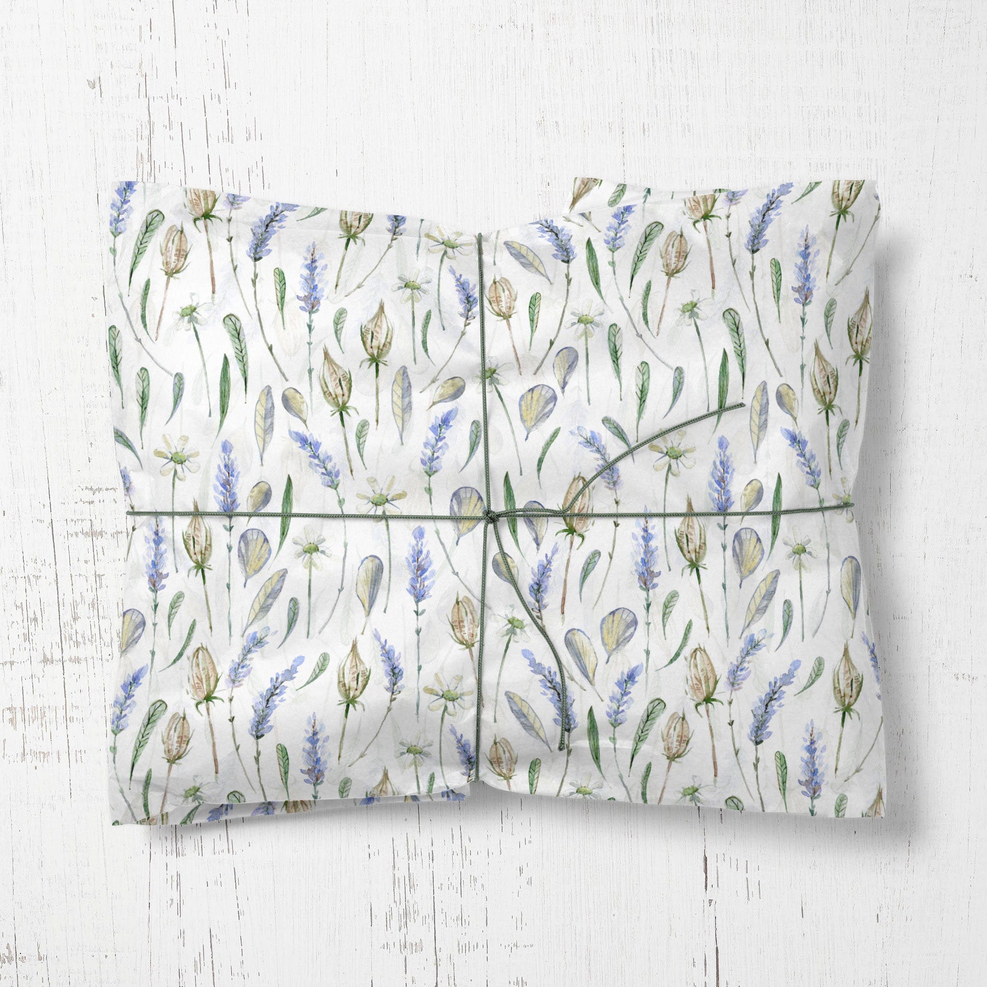 Lavender Wrapping Paper Wild Flowers Wrapping Paper Gift - Etsy
