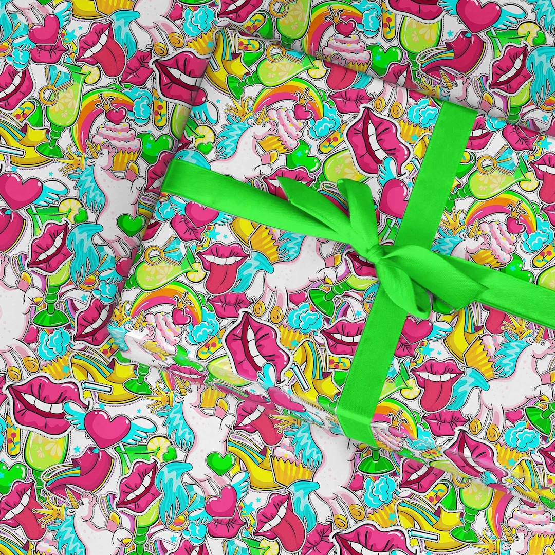 Comic Wrapping Paper, Comic Book Gift Wrap, Anime Wrapping Paper ...