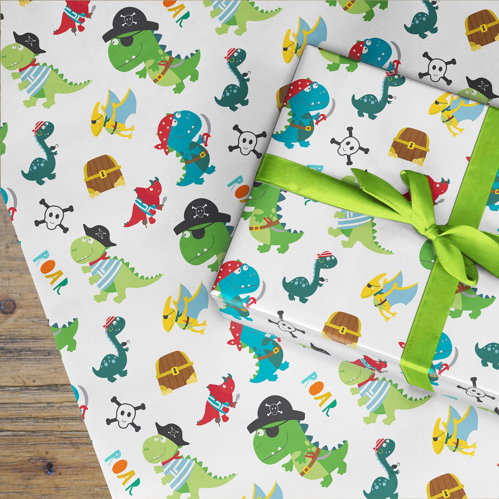 Cool Dude Dinosaur Pirate Sticker Sheets Stocking Filler | Etsy