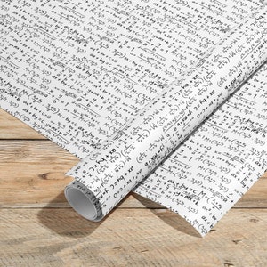 Physics Wrapping Paper, Maths Gift Wrap, Mathematics Tutor Gifts, a ...