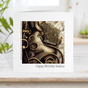 Music Birthday Card, Composer Musical Musician Card, Birthday Card for ...