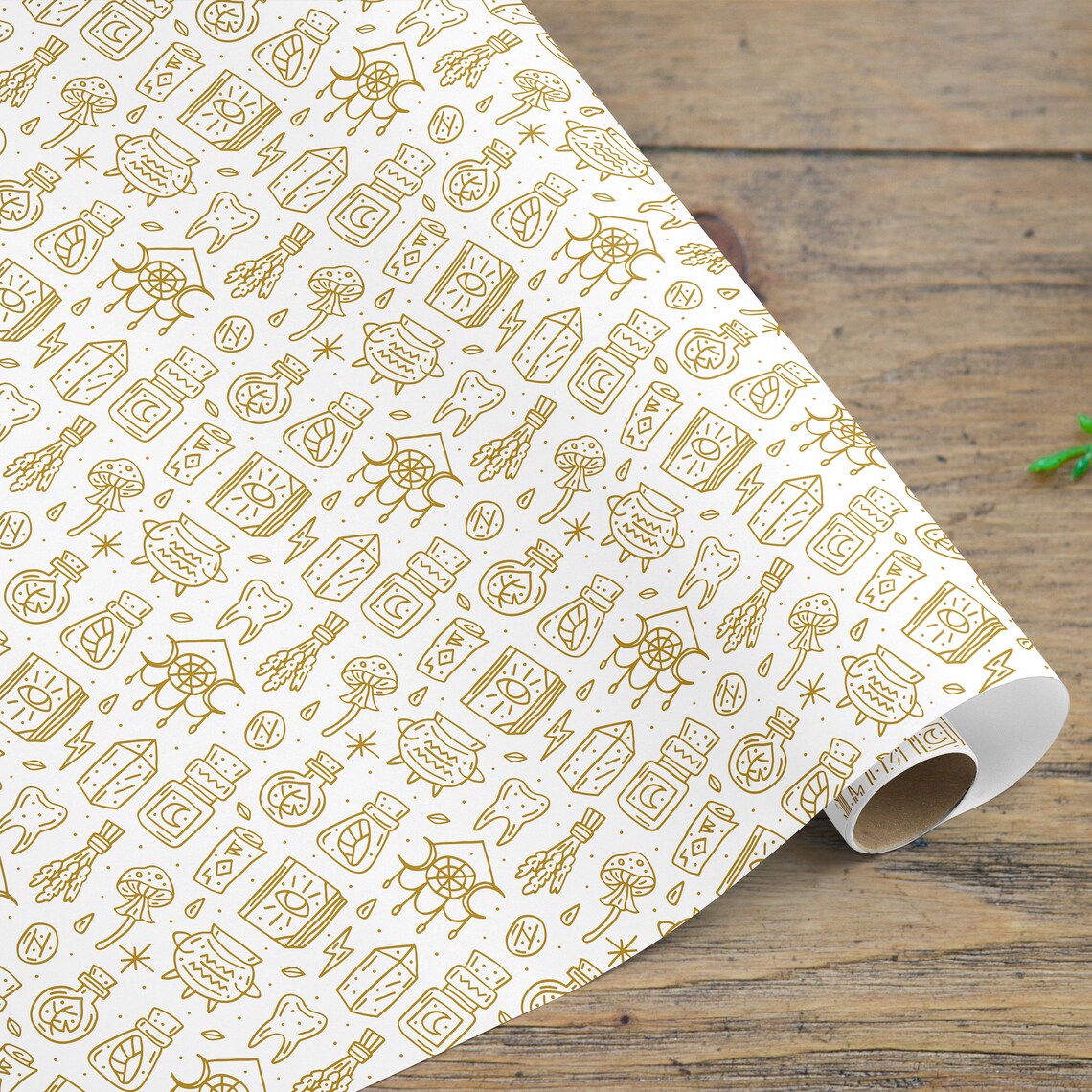Witch Wrapping Paper Wizard Wrapping Paper Magic Wiccan Gift - Etsy