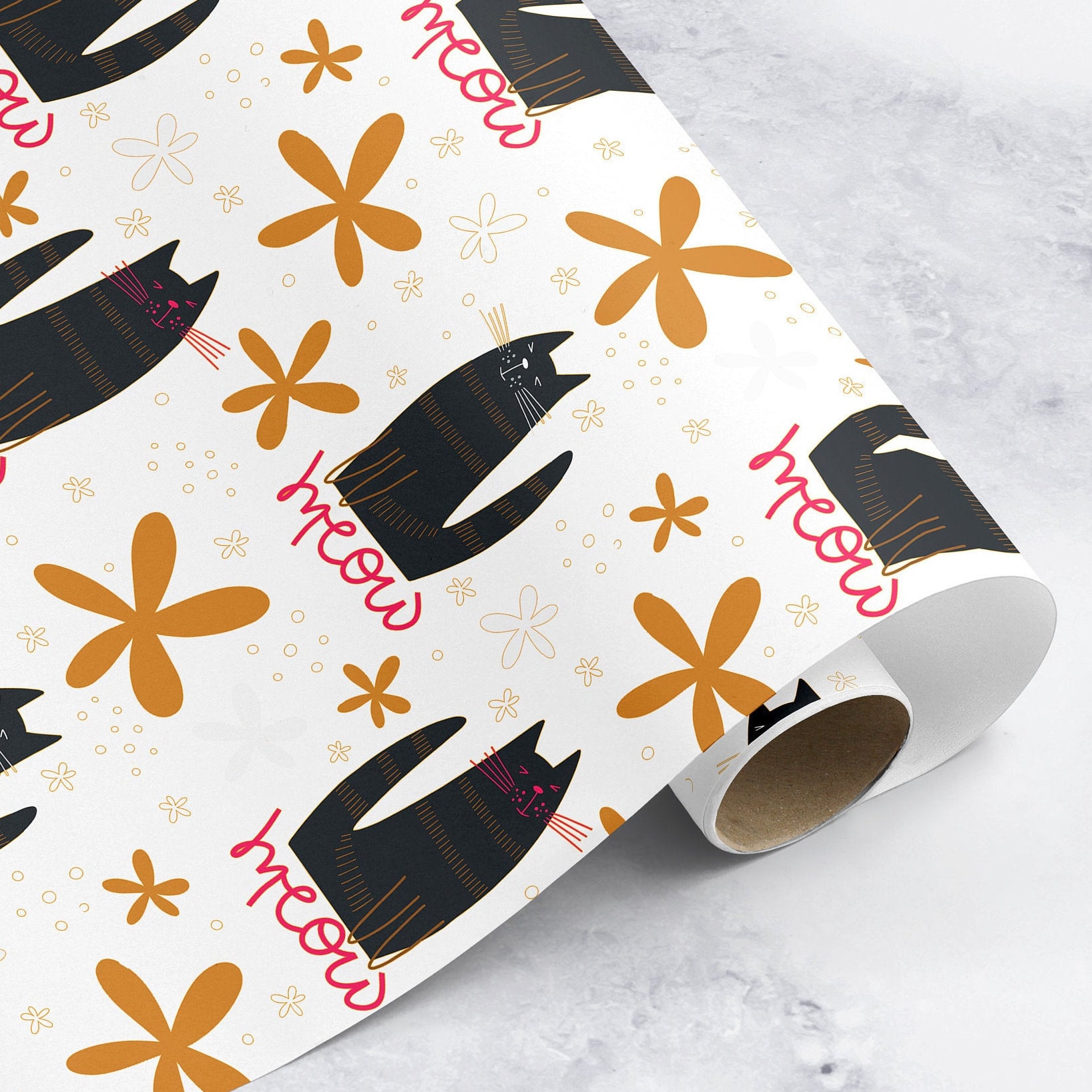 Cats Wrapping Paper Cat Gift Wrap Paper Cats Gift Wrap - Etsy