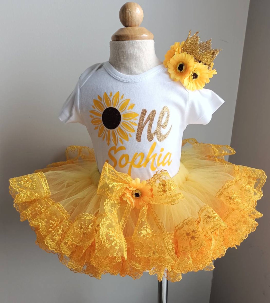 Sunflower Birthday Outfit, Sunflower Outfit. - Etsy