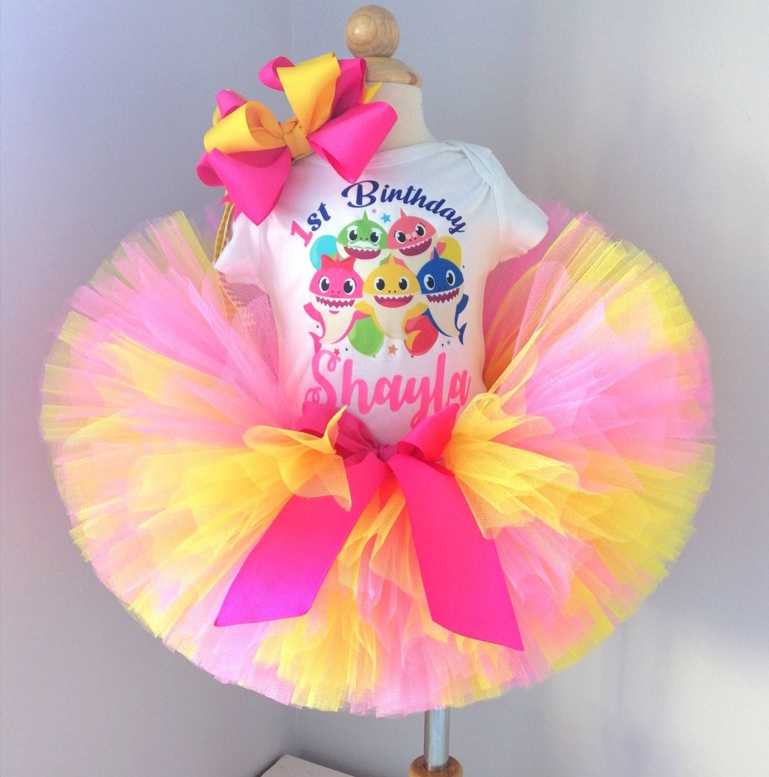 Shark Birthday Outfit, Baby Shark Outfit, Sark Girl Outfitbirthday ...