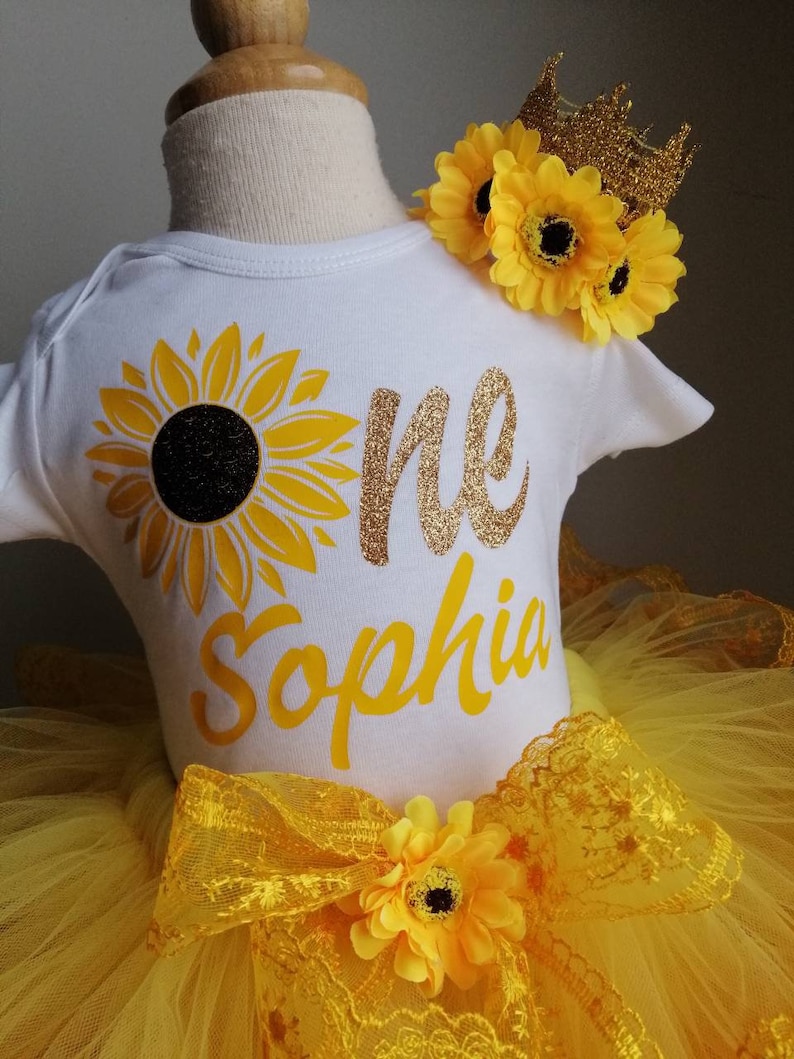 Sunflower Birthday Outfit Sunflower Outfit. - Etsy