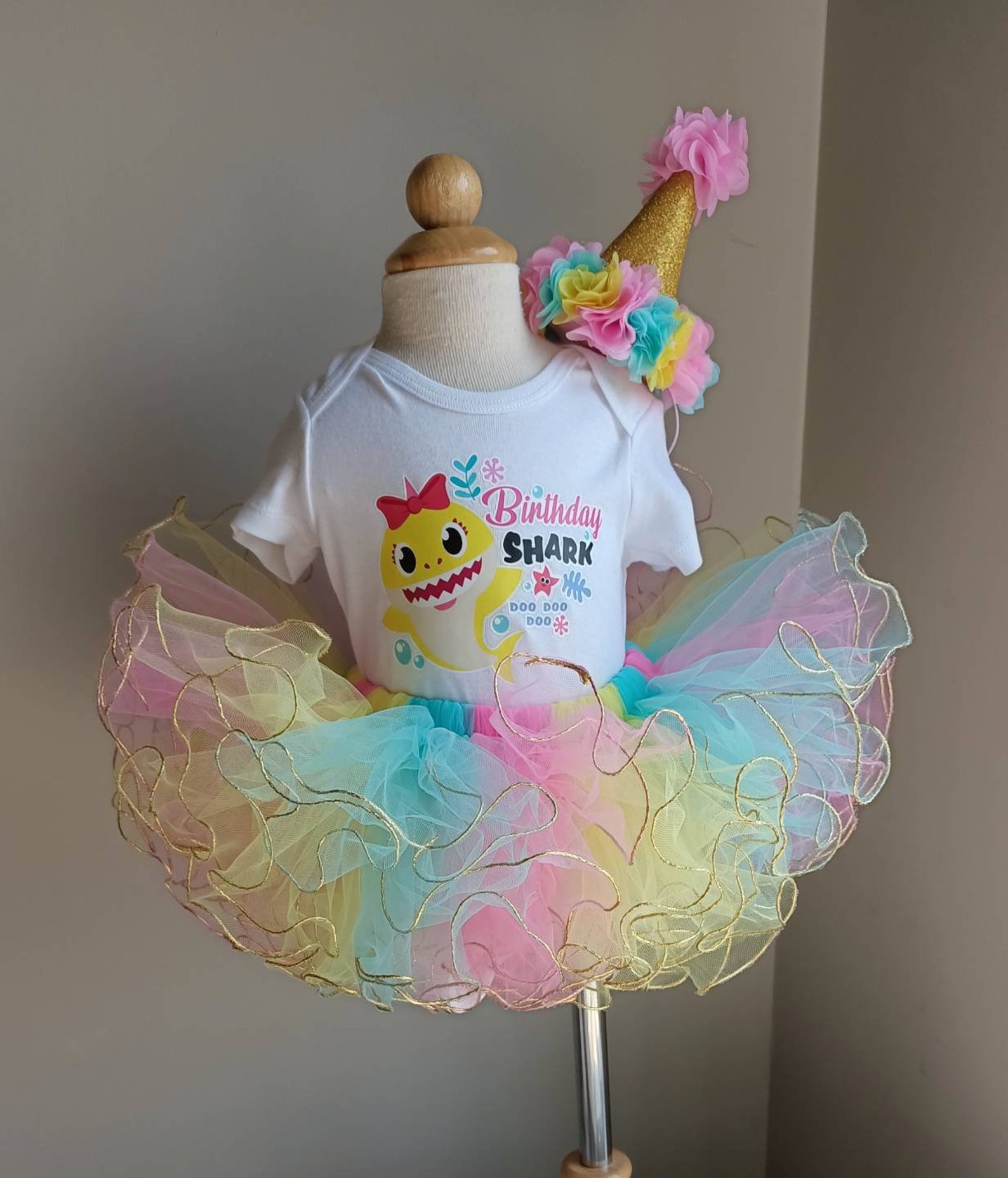 Baby Shark Birthday Outfit Baby Shark Outfit - Etsy