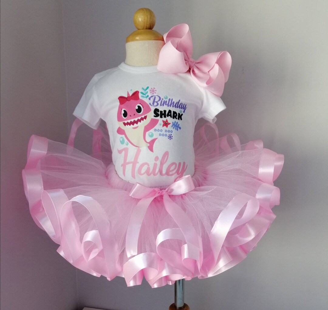 Baby Shark Birthday Outfit, Baby Shark Outfit for Girls - Etsy