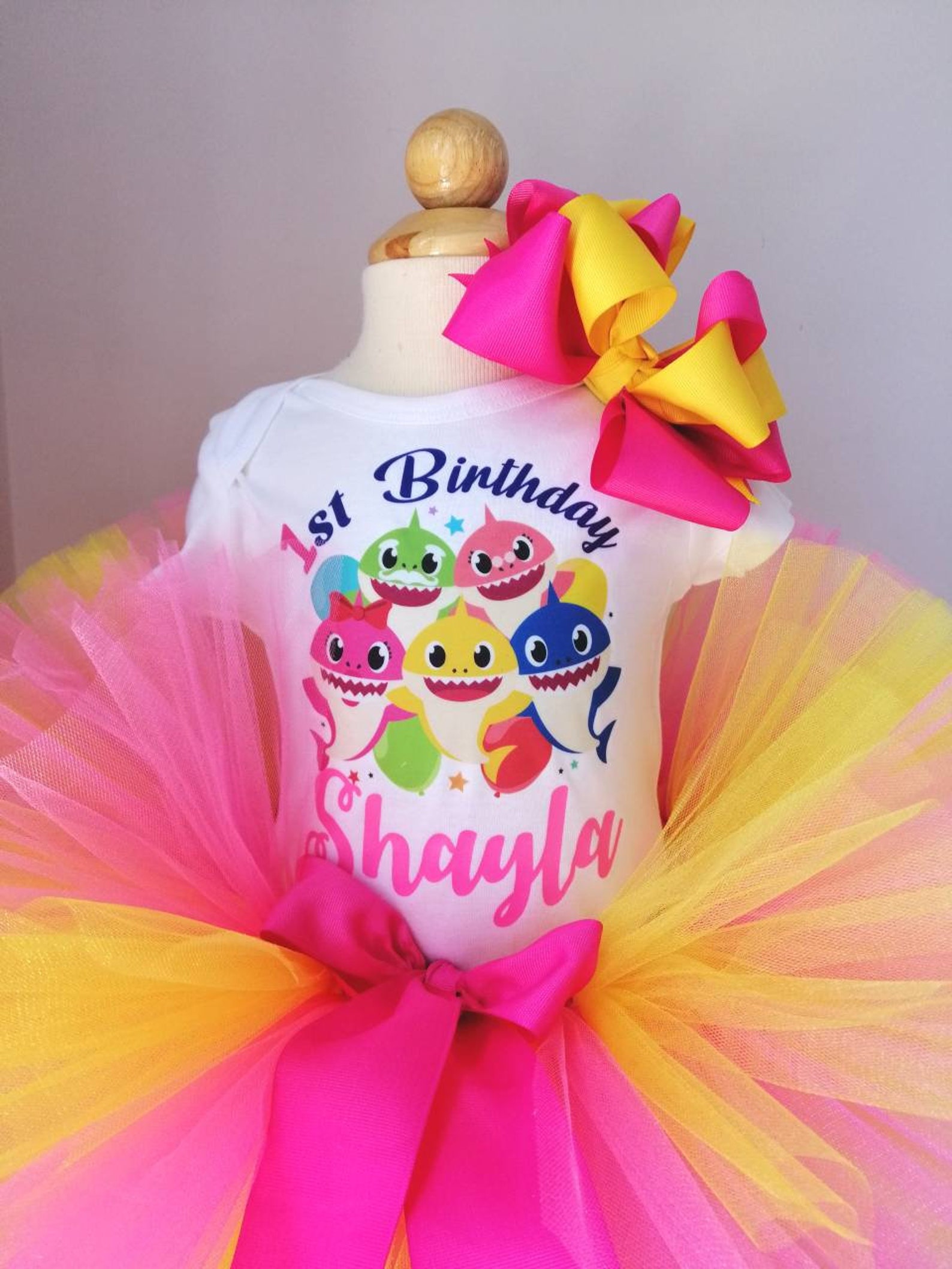 Shark Birthday Outfit Baby Shark Outfit Sark Girl | Etsy