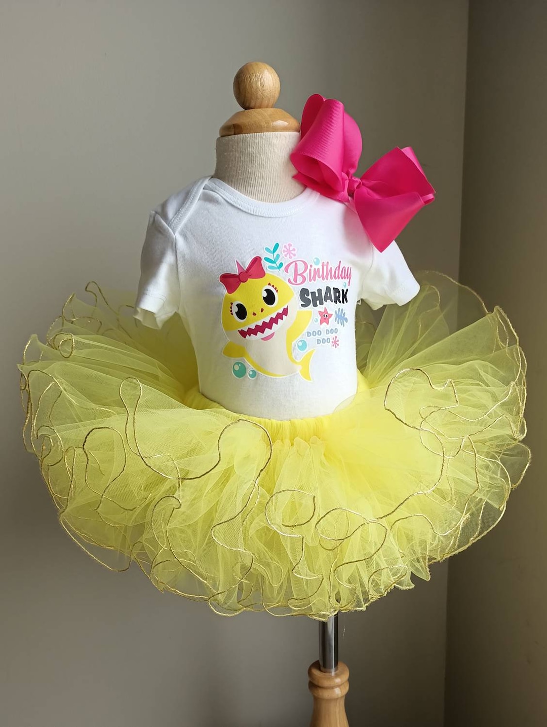 Baby Shark Birthday Outfit, Baby Shark Outfit for Girl - Etsy